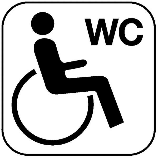 Symbol-WC-Schilder "Behinderten WC" gleich online kaufen | SETON