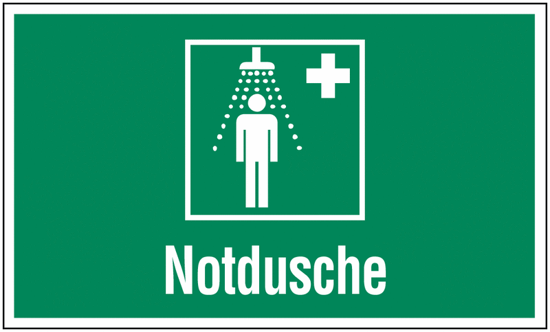 Erste-Hilfe-Schilder "Notdusche" online kaufen | SETON