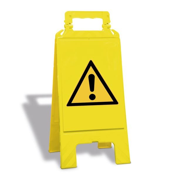 Allgemeines Warnzeichen - Warnaufsteller mit Sicherheitssymbolen, ASR ...