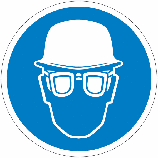 Augen- und Kopfschutz benutzen - Gebotsschilder | SETON