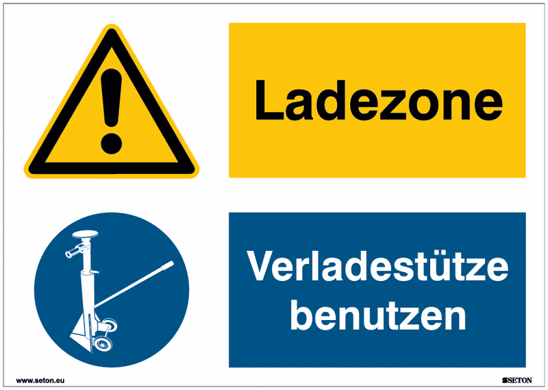 Ladezone/Verladestütze benutzen - Mehrsymbolschilder Ladezone mit 2 ...