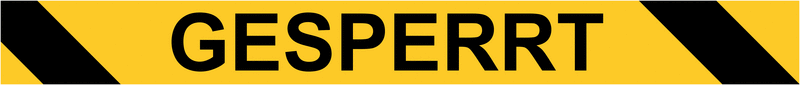 Gesperrt - Warnbänder mit Text online kaufen | SETON