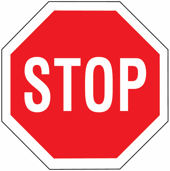 Halt! Vorfahrt gewähren - Verkehrszeichen zur Bodenmarkierung, R10 nach ...