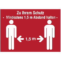 “Abstand halten” Schilder & Markierung online bestellen | SETON