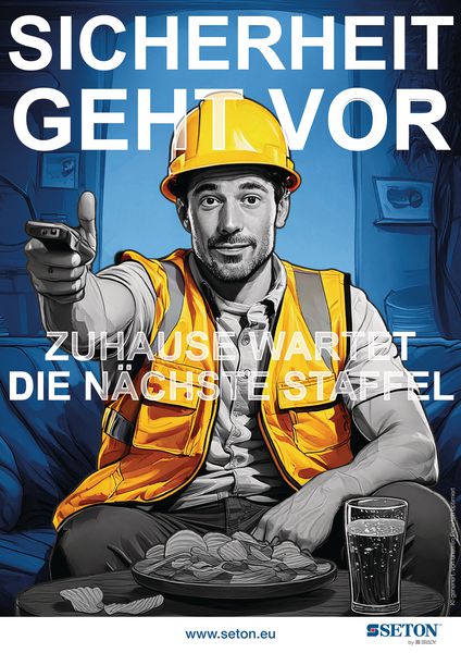 Arbeitsschutzposter - Zuhause wartet die nächste Staffel | SETON
