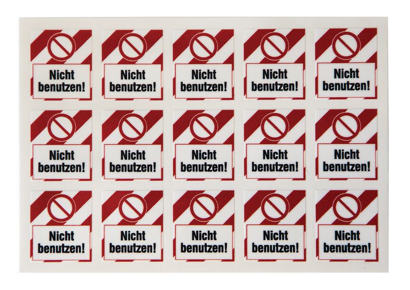 Locked out – Lockout-Sticker für Schlösser, auf Bogen online kaufen | SETON