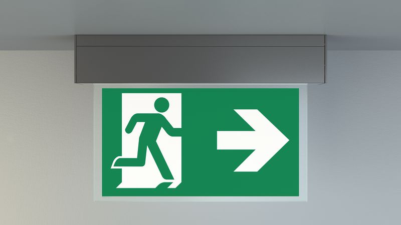 LED-Notleuchte, Aluminium, DIN EN 60598-1, DIN EN 60598-2-22, DIN EN ...