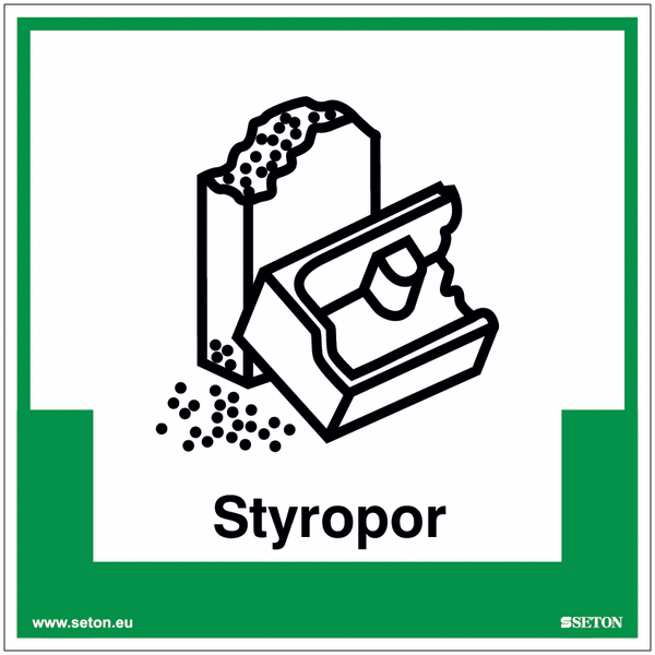 Styropor-Umwelt-Schilder online kaufen | SETON