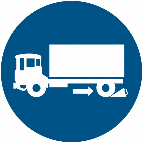 Unterlegkeil benutzen - Gebotsschilder, BGV A8, DIN 4844, ASR A1.3 ...