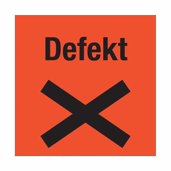 Defekt - Kombi-Papieretiketten zur Qualitätssicherung, auf Rolle online ...