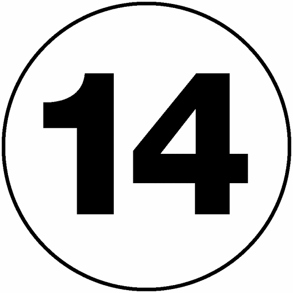 Lageretiketten, nummeriert, Folie, auf Rolle | SETON