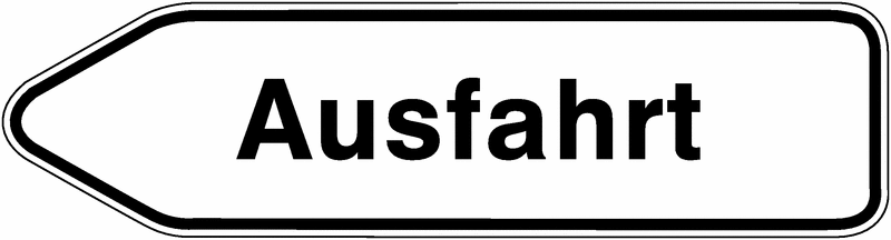 Ausfahrt - Richtungsschilder bei SETON online kaufen | SETON