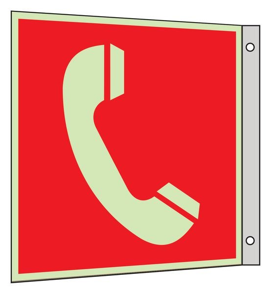 Brandmeldetelefon - Brandschutzzeichen Fahnen-, Winkel- und ...