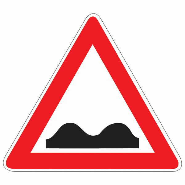 Unebene Fahrbahn - Verkehrszeichen für Deutschland, StVO, DIN 67520 | SETON