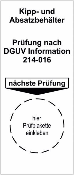 Prüfung nach DGUV - DGUV Grundplakette, auf Bogen online kaufen | SETON