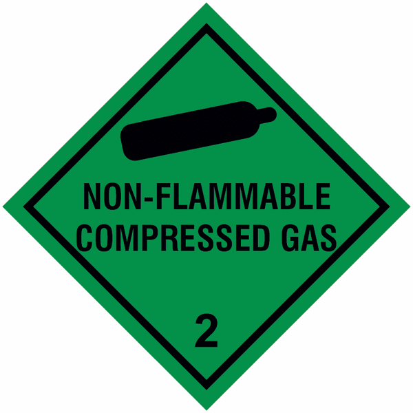 "NON-FLAMMABLE COMPRESSED GAS 2.2" Gefahrkennzeichnung online kaufen | SETON