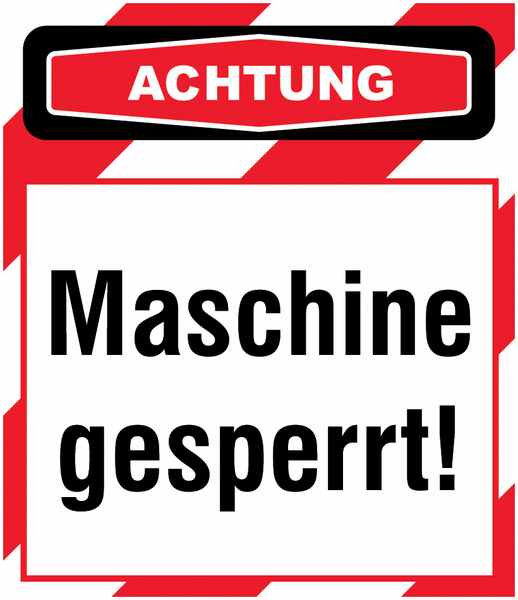 "Maschine gesperrt!" Lockout-Anhänger&-Etiketten kaufen | SETON