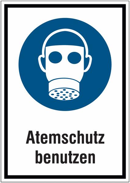 Kombi-Gebotszeichen "Atemschutz benutzen" kaufen | SETON