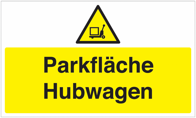 Warnzeichen – Bodenmarkierung für Sicherheit und Ordnung, Rechteck ...