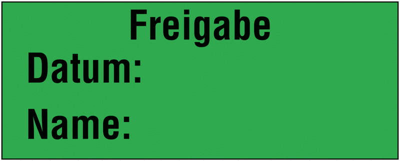 Freigabe - Rollen-Etiketten aus Papier, rechteckig, fluoreszierend ...