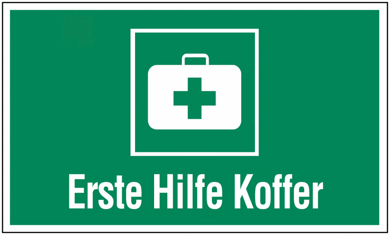 Erste-Hilfe-Schilder "Erste-Hilfe-Koffer" kaufen | SETON