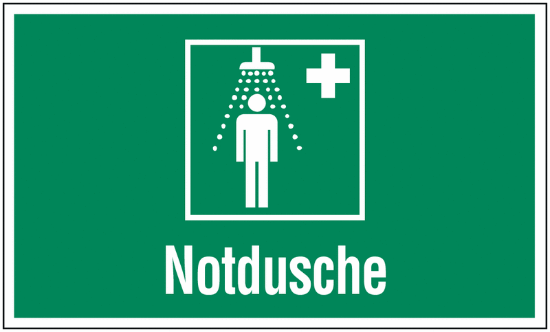 Erste-Hilfe-Schilder "Notdusche" online kaufen | SETON