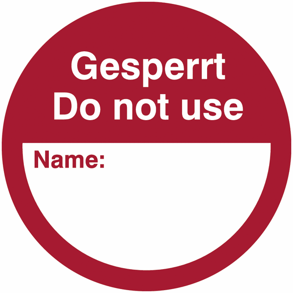 Gesperrt Do not use – Qualitätskennzeichen online kaufen | SETON
