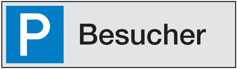 "Besucher" Alu-Parkplatzschilder gleich online kaufen | SETON