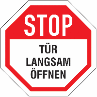 Stoppschilder kaufen - "Stop" Aufkleber | SETON