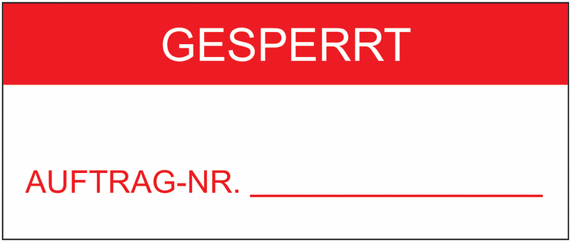 Gesperrt Auftragsnummer - Etiketten auf Karten, beschriftbar | SETON