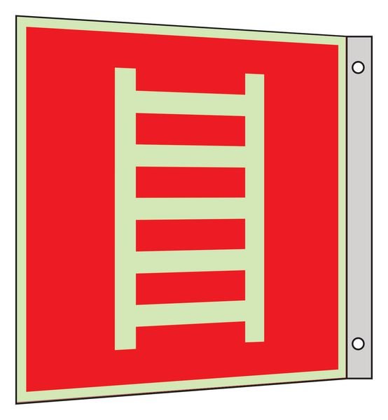 Notleiter - Brandschutzzeichen Fahnen-, Winkel- und Deckenschilder, BGV ...