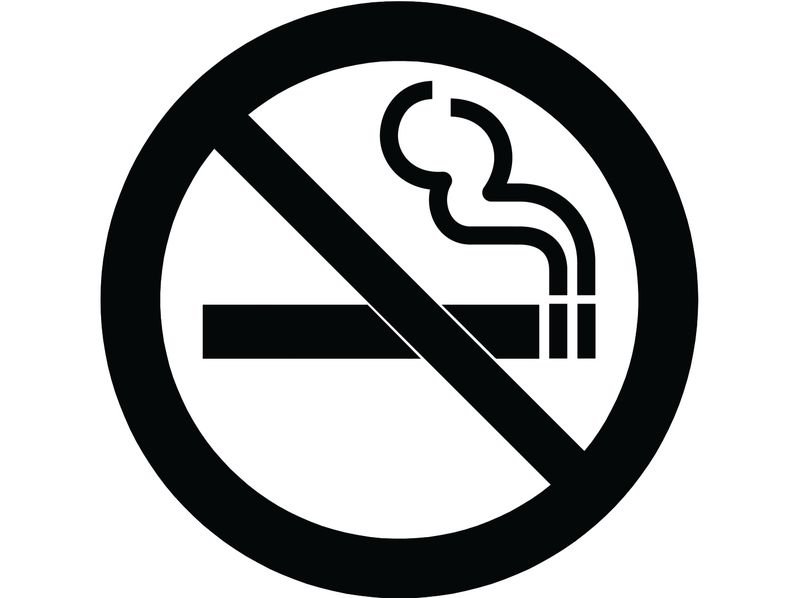 Rauchen verboten - Piktogramm aus Folie, selbstklebend, ISO 7001 | SETON