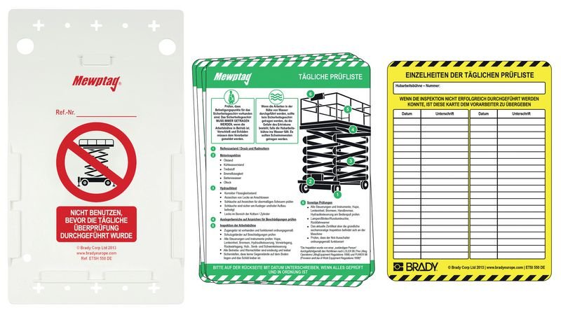 Scafftag® MEWP Tag Einsteckschilder-Set | SETON