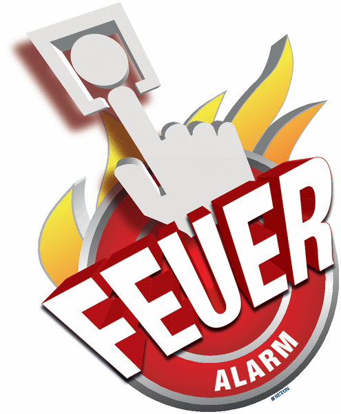 Feueralarm - SetonWalk 3D-Bodenmarkierung Brandschutzzeichen, R10 nach ...