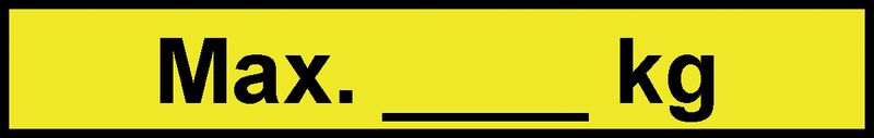 Max. [_] kg – Regalkennzeichnungen mit Gewichtsangaben online kaufen ...