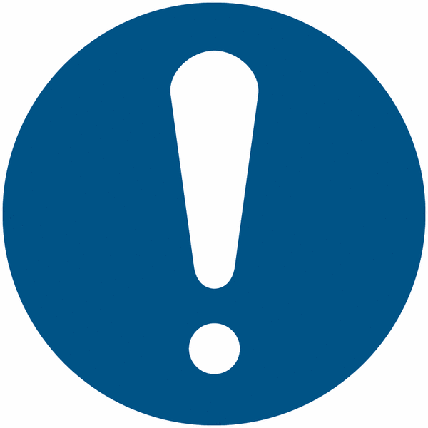 Allgemeines Gebotszeichen - CardBoard Sicherheitsschilder | SETON