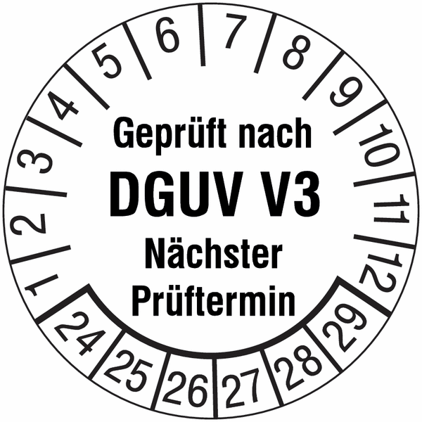 Prüfplaketten DGUV V3 & Prüfplaketten Elektro bestellen | SETON