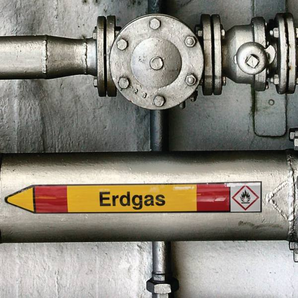 Rohrmarkierer, individuell nach DIN 2403, GHS/CLP | SETON