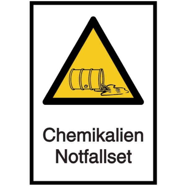Schilder für Spill Kits, Chemikalien-Notfallsets und Bindemittel | SETON
