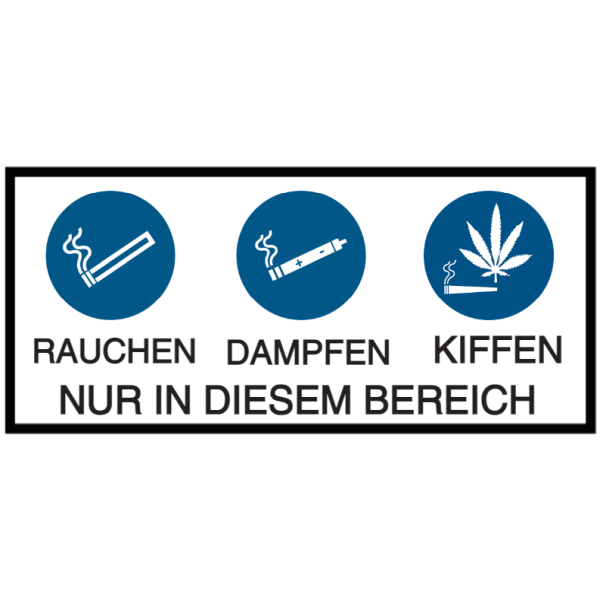Jetzt Cannabis Schild kaufen & Menschen darauf hinweisen | SETON
